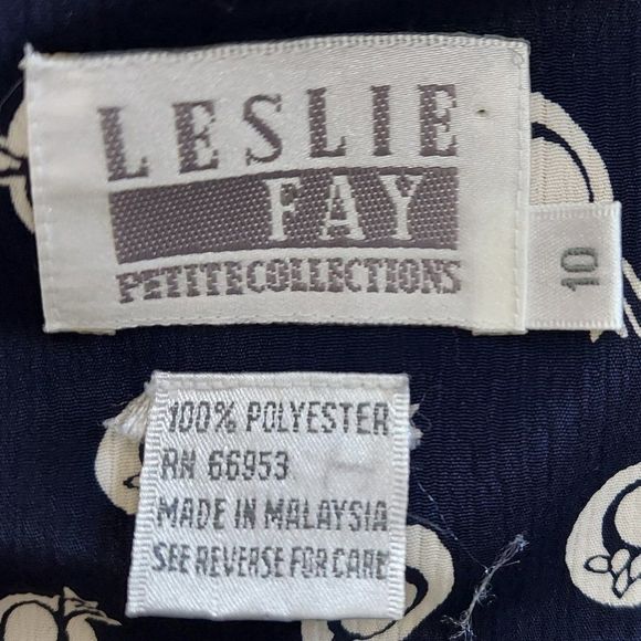 Leslie Fay | Dresses | Vintage 99s Does 1930s Leslie Fay Petite ...
